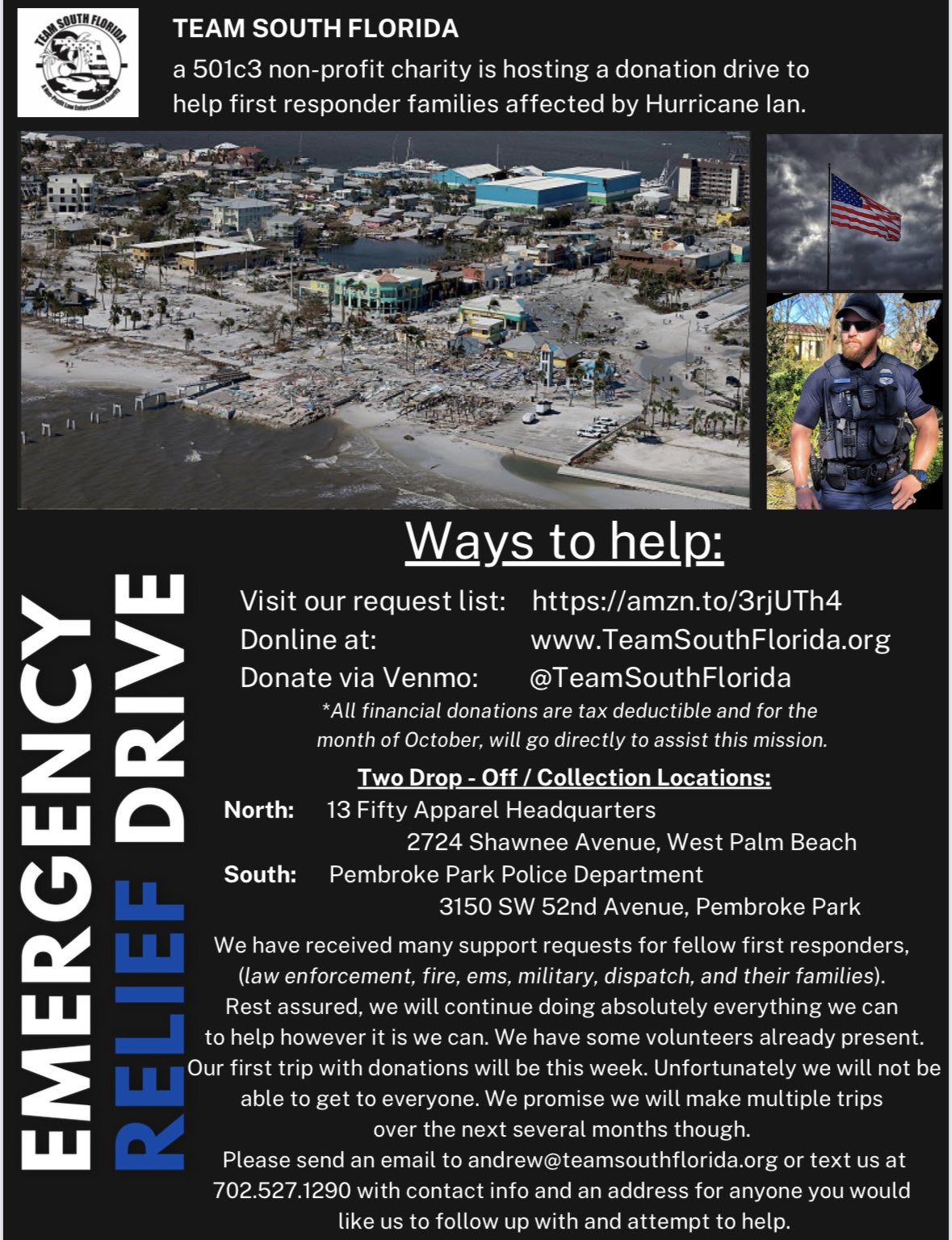 TSF Hurricane Ian Relief Mission Update 10-06-2022… – Team South Florida